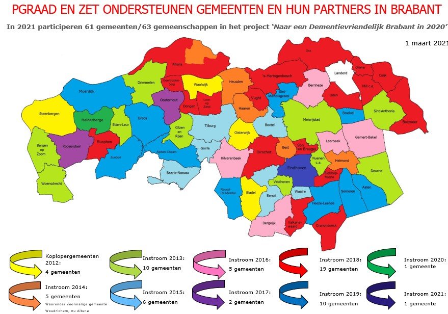 Kaart Van Noord Brabant 2021 - Vogels